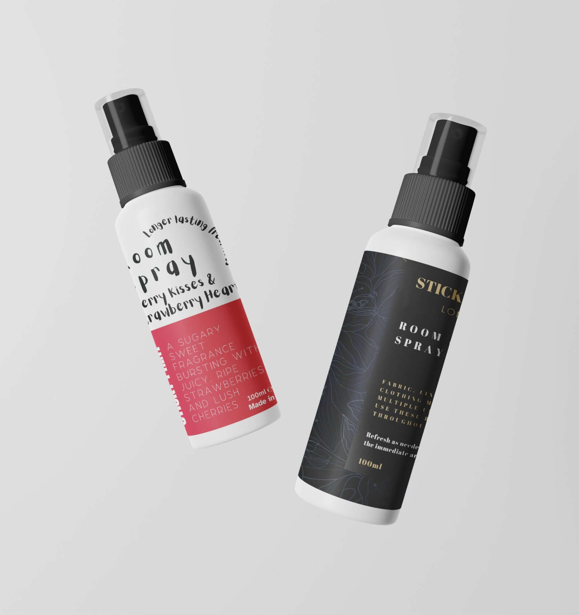 Room Spray Labelling professional labels printed, delivered – Sticky Print